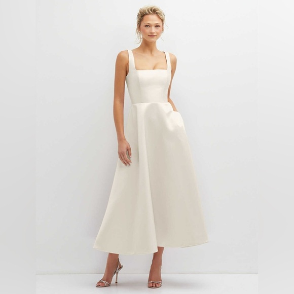 Dessy Collection | Dresses | Nwt Dessy Collection Ivory Square Neck ...
